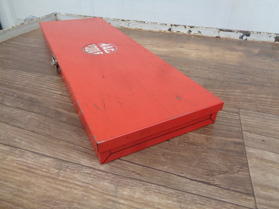 Vintage MAC Tools Metal Socket Tool Box 18" x 6" x 1.25" | eBay