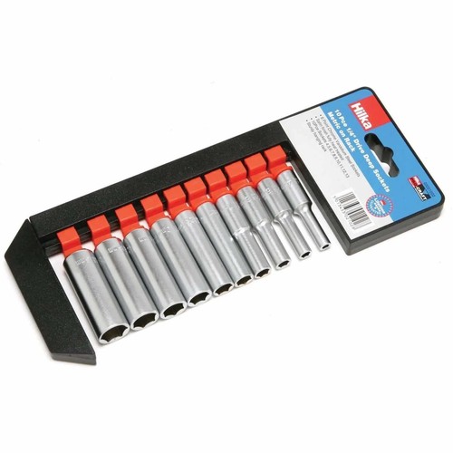 1/4" Drive Deep Socket Set Single Hex Drive Long Reach Deep Sockets 10 ...