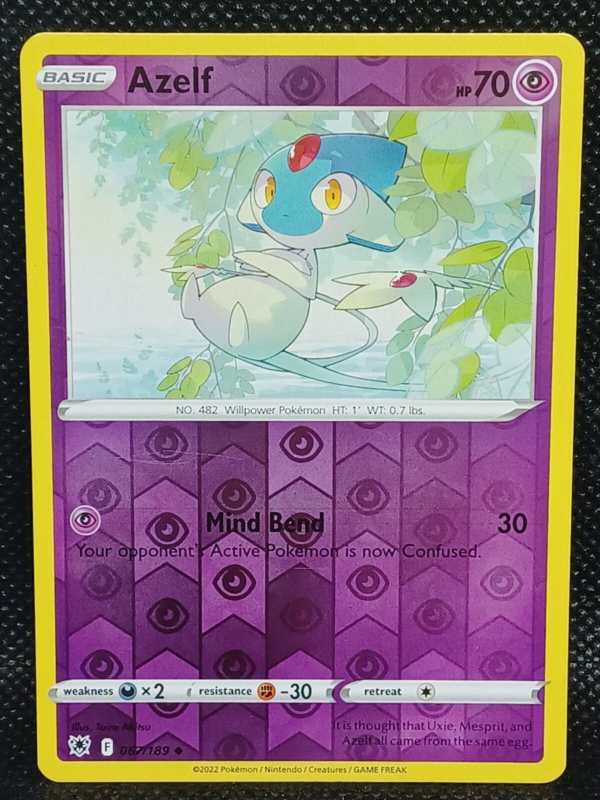 Azelf 067/189 Astral Radiance Pokemon TCG NM - Mint Reverse Holo Card ...