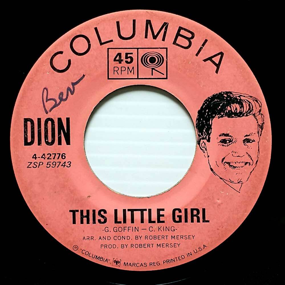 Dion - This Little Girl / The Loneliest Man In The World [7" 45 rpm ...