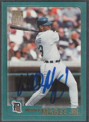 360, Original Autograph, Wendell Magee; Detroit Tigers, 2001 Topps #214 ...