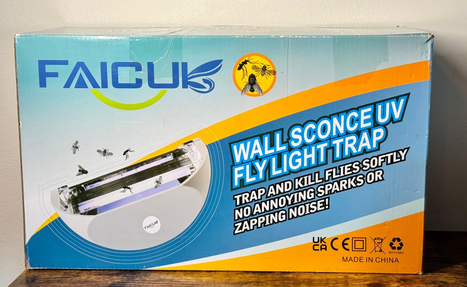 Faicuk Wall Sconce Fly Light Trap (WS108 Wood Grain) | eBay
