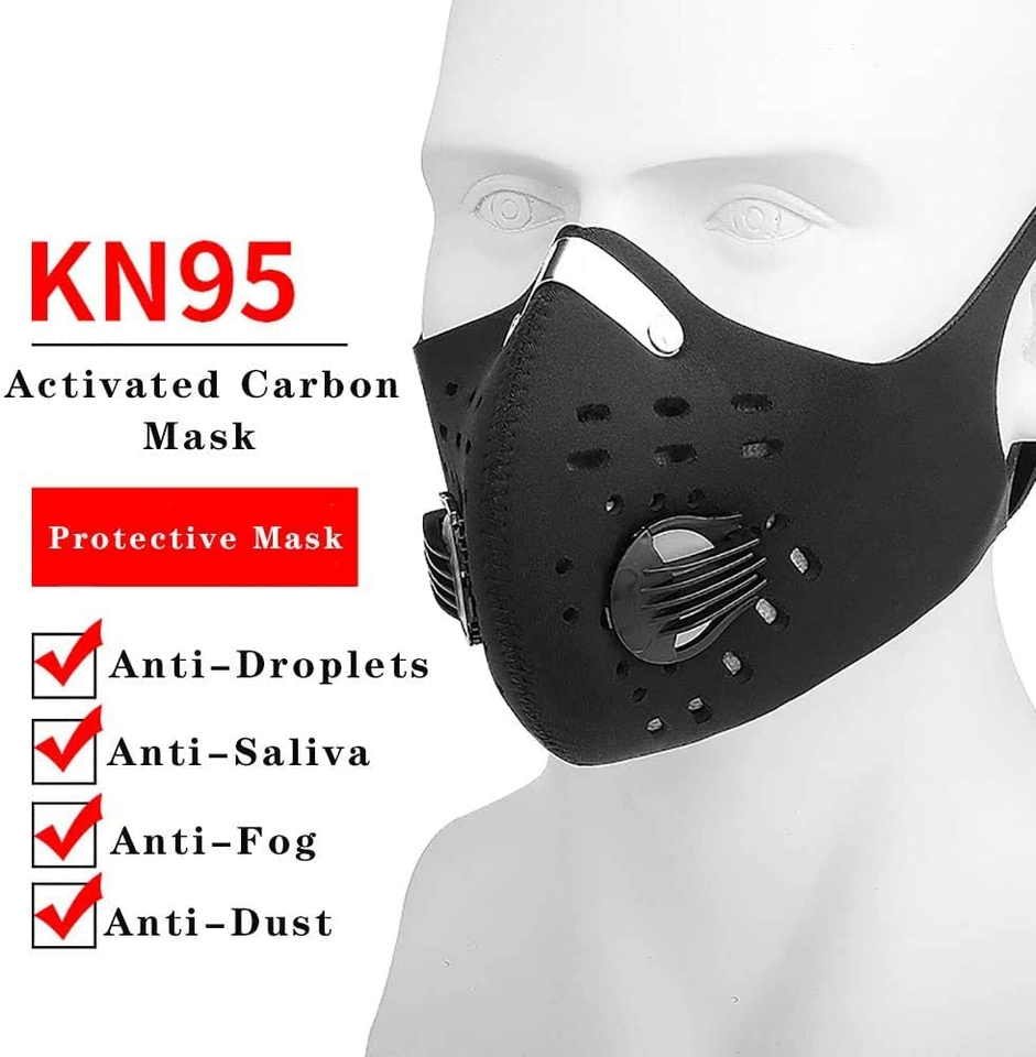 Anti-Pollution Cycling Mask Activated Carbon Filtration Exhaust Gas ...