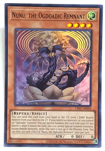 Yugioh Asian-English Nunu , The Ogdoadic Vestige CR02-AE098 Ultra Rare ...