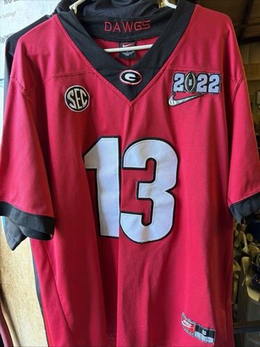 SEC 2022 Championship GA Bulldogs Jersey Stetson Bennett IV #13 Sz S ...