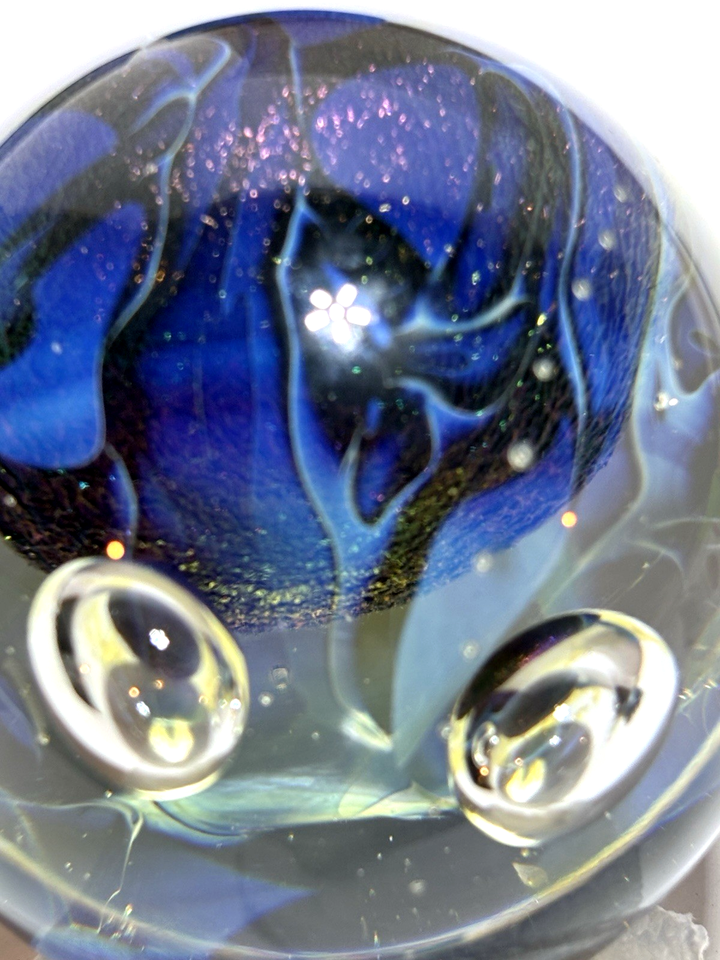 Robert Eickholt Dichroic Paperweight 3.25” / 82.55mm Signed & Dated ...