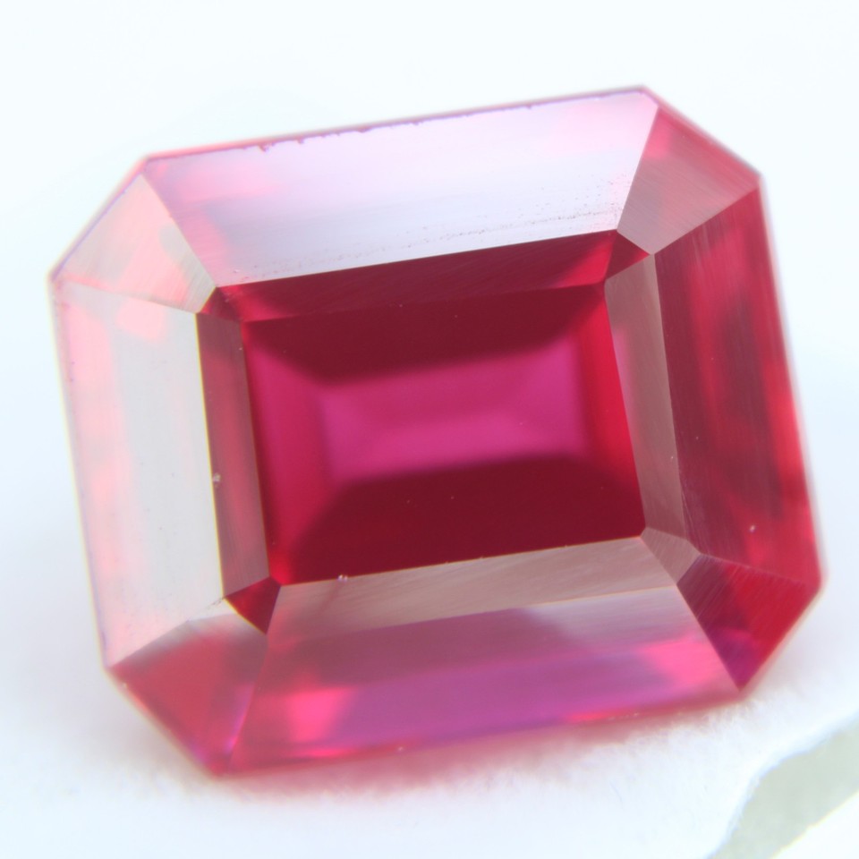 20 Ct Certified Natural Ruby Red Eye Clean Emerald Shape Loose ...
