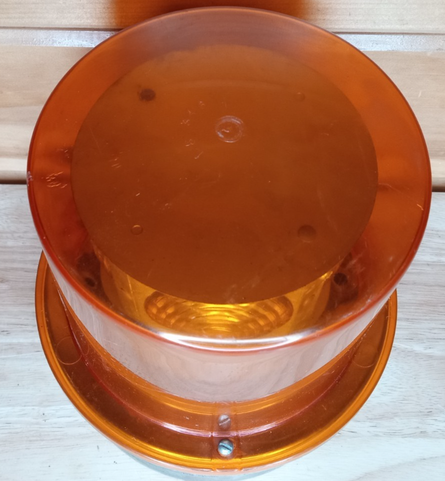 Vintage KD Lamp Co Model 886 Amber Rotating Beacon Light Cincinnati ...