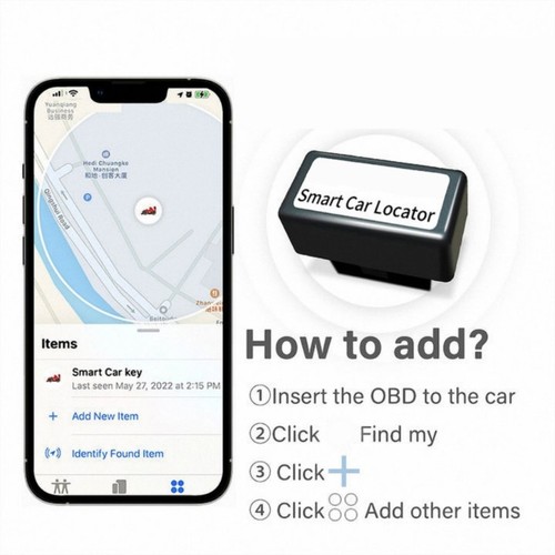Mini Locator Plug and Play Finder OBD Car Finder Vehicles Tracking ...