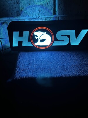 HSV holden Bar Garage Desktop Mancave Decor LED light box Sign | eBay