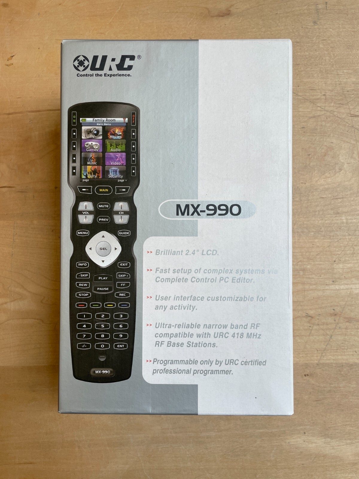 URC MX-990 IR/RF PC Programmable Remote w/ 2.4" Color LCDScreen ...