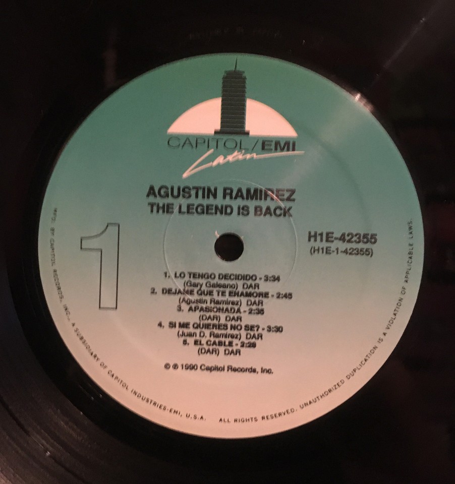 Augustine Ramirez “The Legend” Tejano Tex Mex Record LP | eBay