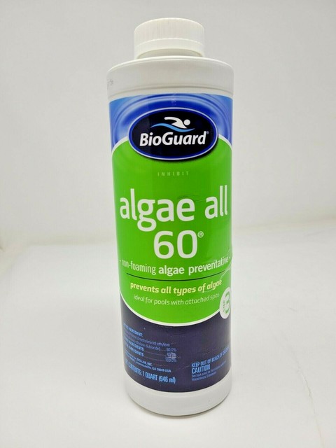 BioGuard Algae All 60 1 Quart Bottle Non Foam 23060BIO for Pool& Spa ...
