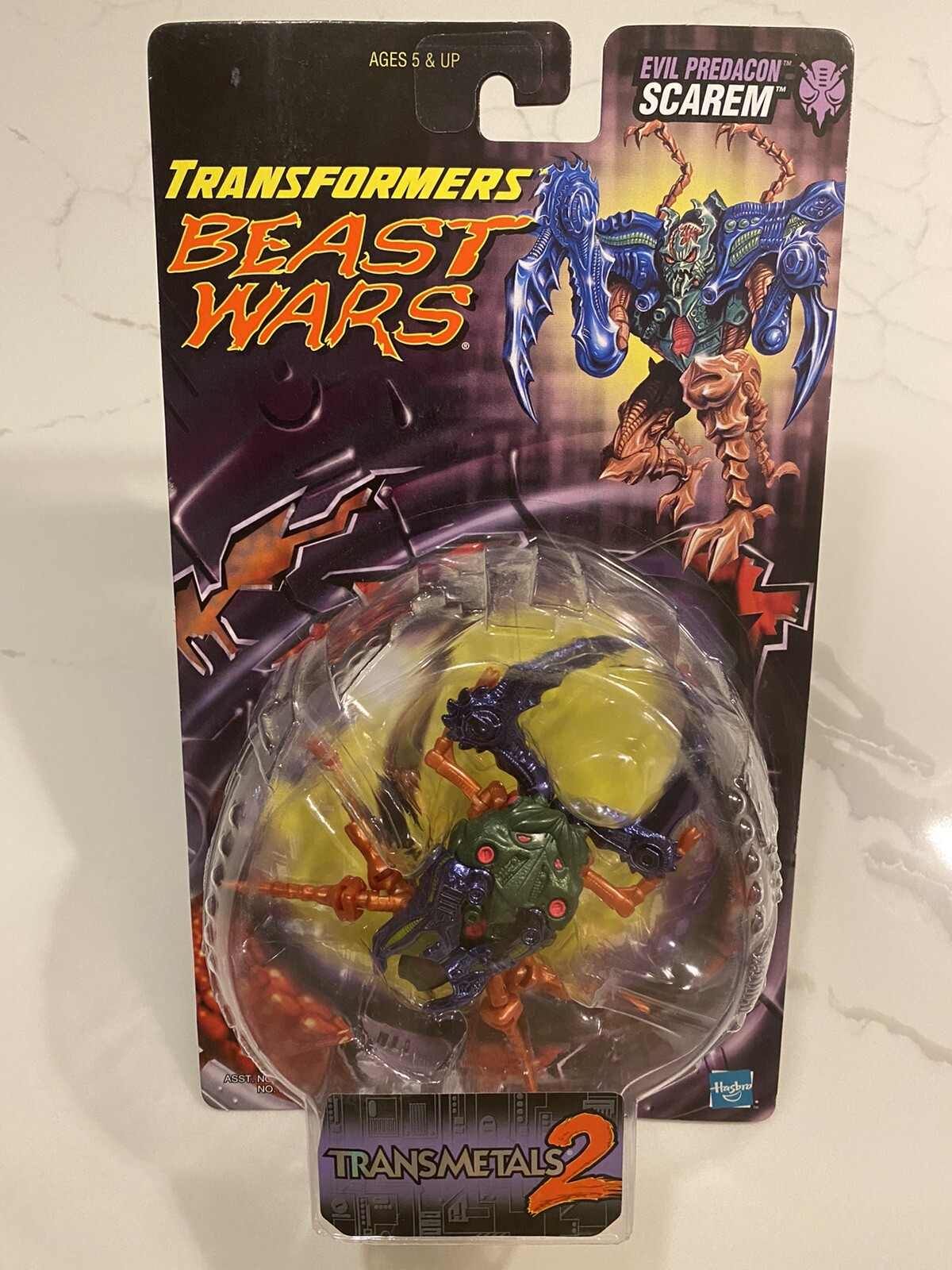1998 Transformers Beast Wars Transmetals 2 Evil Predacon Scarem MOSC ...