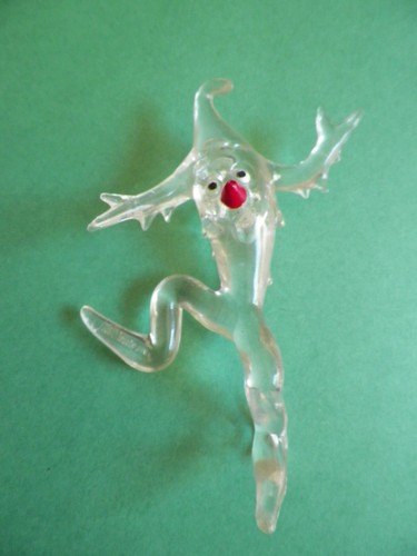 Vintage 1962 George Fusek Icy Icicle Man Lucite Christmas Tree Ornament ...