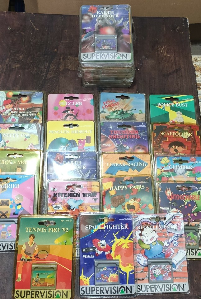 19 GAMES SUPERVISION WATARY WATARA FACTORY SEALED LOT OF CARTRIDGE ...