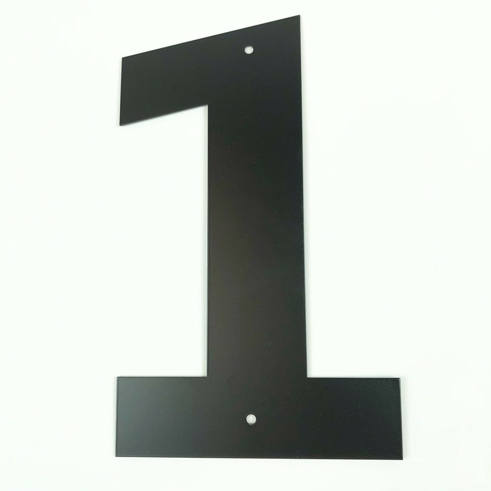 12" Large Numbers 0 to 9 Black Metal Home House Street Commercial ...