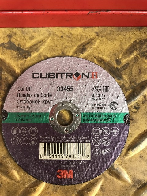 3M Marine Cubitron II Cut-off Wheel 33455 for sale online | eBay