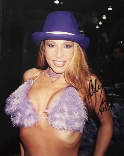 Alexandra Silk Adult Star Signed 8x10 Candid Photo Autograph Sexy Milf