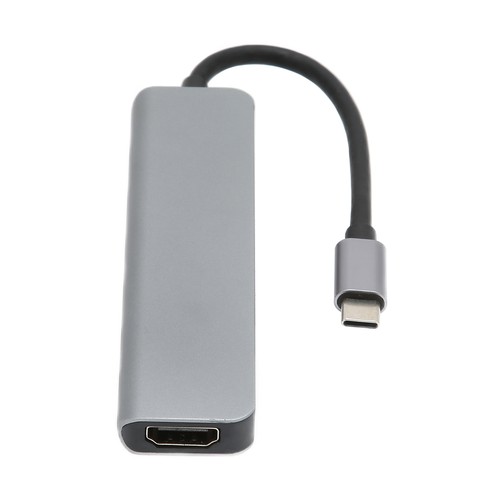 Docking Station 6 In 1 Aluminum Alloy USB Expansion Dock For Type C ...