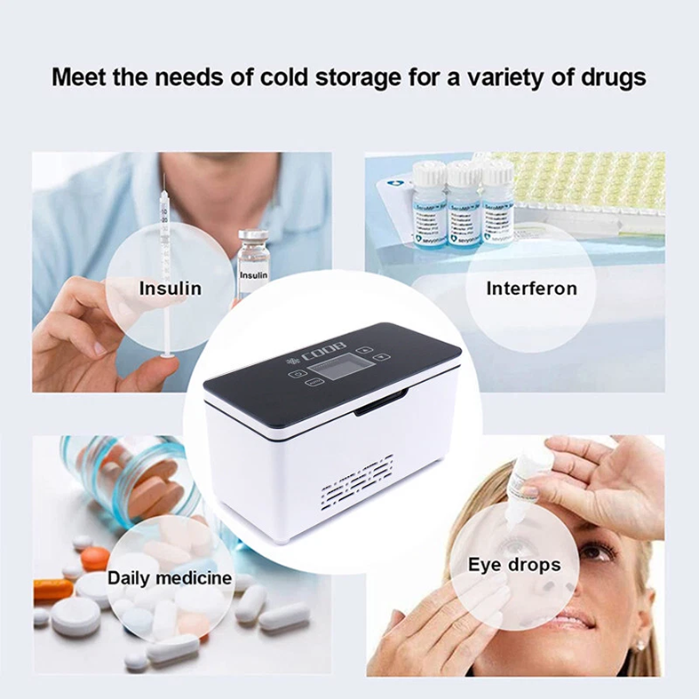 Diabetic Insulin Cooler Box Mini Car Fridge Portable Medicine Incubator ...
