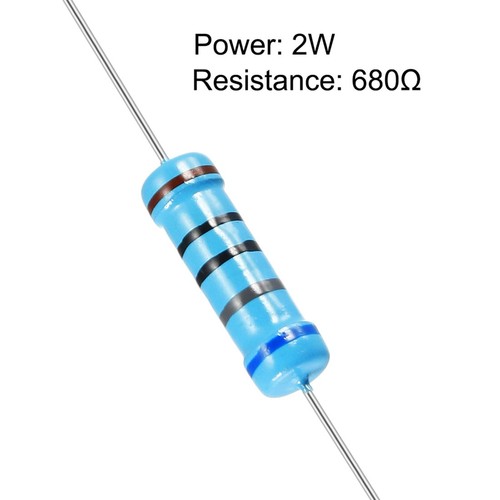 30pcs Metal Film Resistors 680 Ohm 2W 1%Tolerances 5 Color Bands | eBay