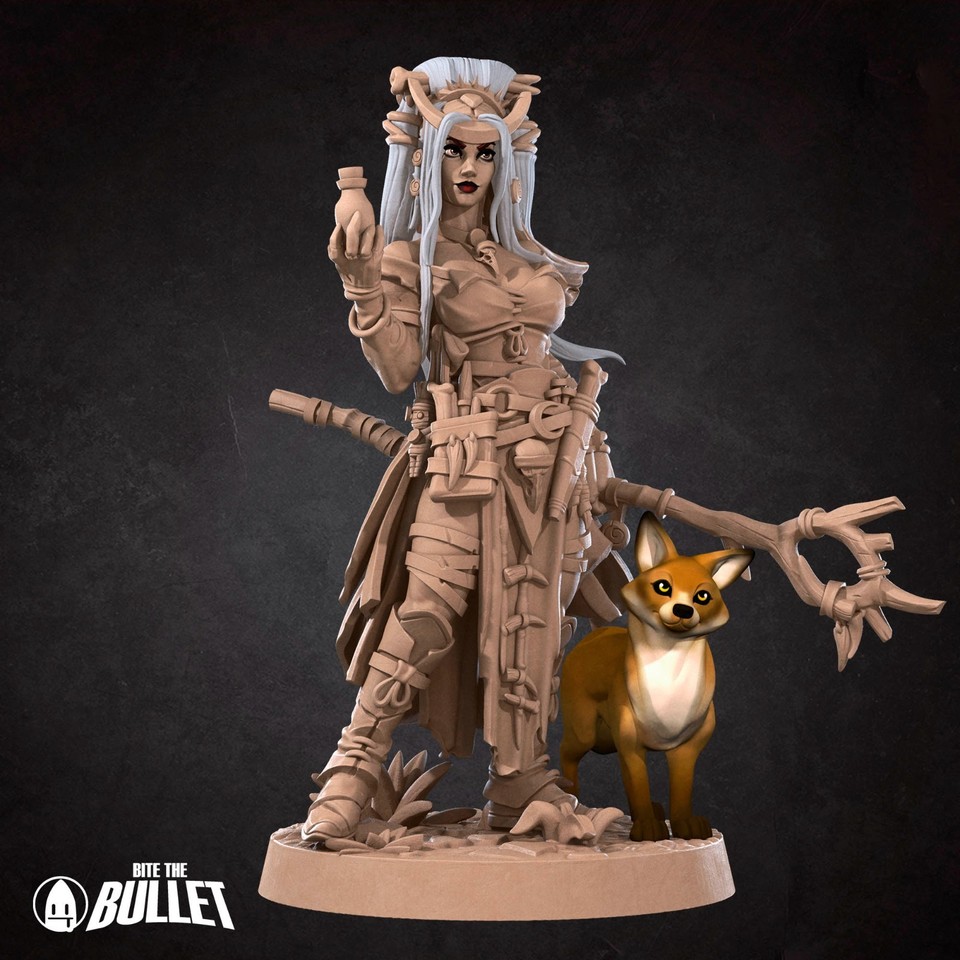 Witch Naturalist Druid Fox SFW Pinup - Bite the Bullet - Dungeons and ...