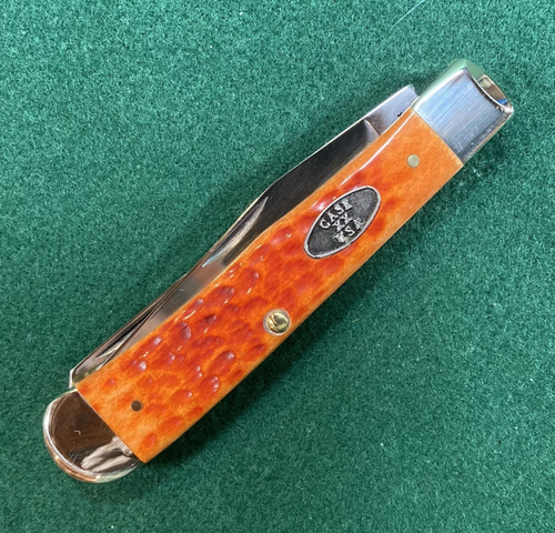 Case XX Trapper, Pocket Worn Whiskey Jigged Bone, Model 23000, Pattern ...