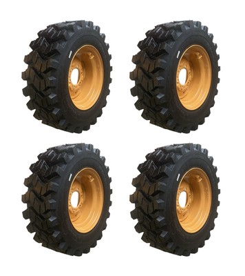 4-10-16.5 SKS-9 Skid Steer Tires/Rims for Case 1840 (6 LUG) (SKS753 ...