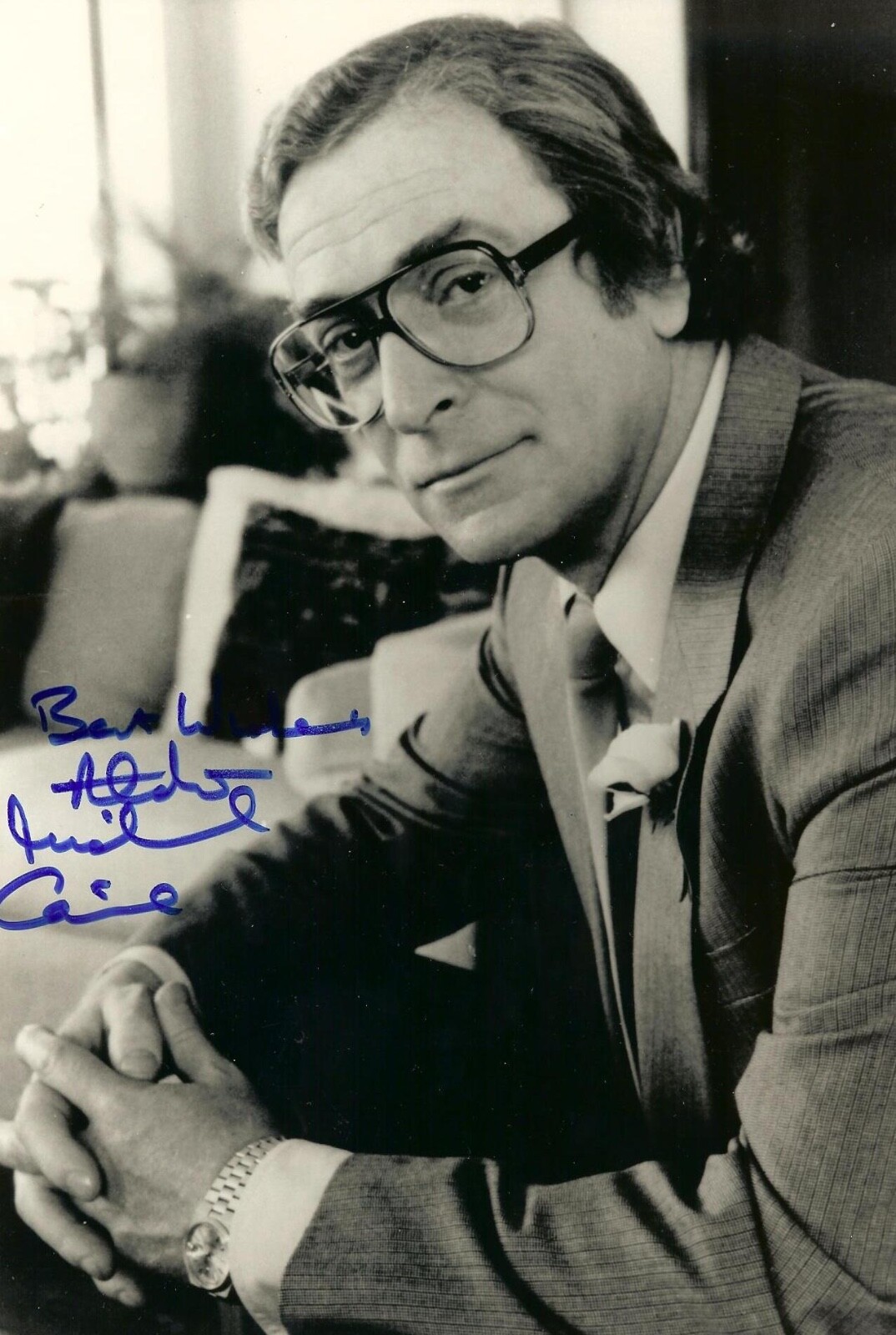 MICHAEL CAINE SIGNED 8 X 10 INCH PHOTO BRITISH ACTOR CLEARANCE SALE ...