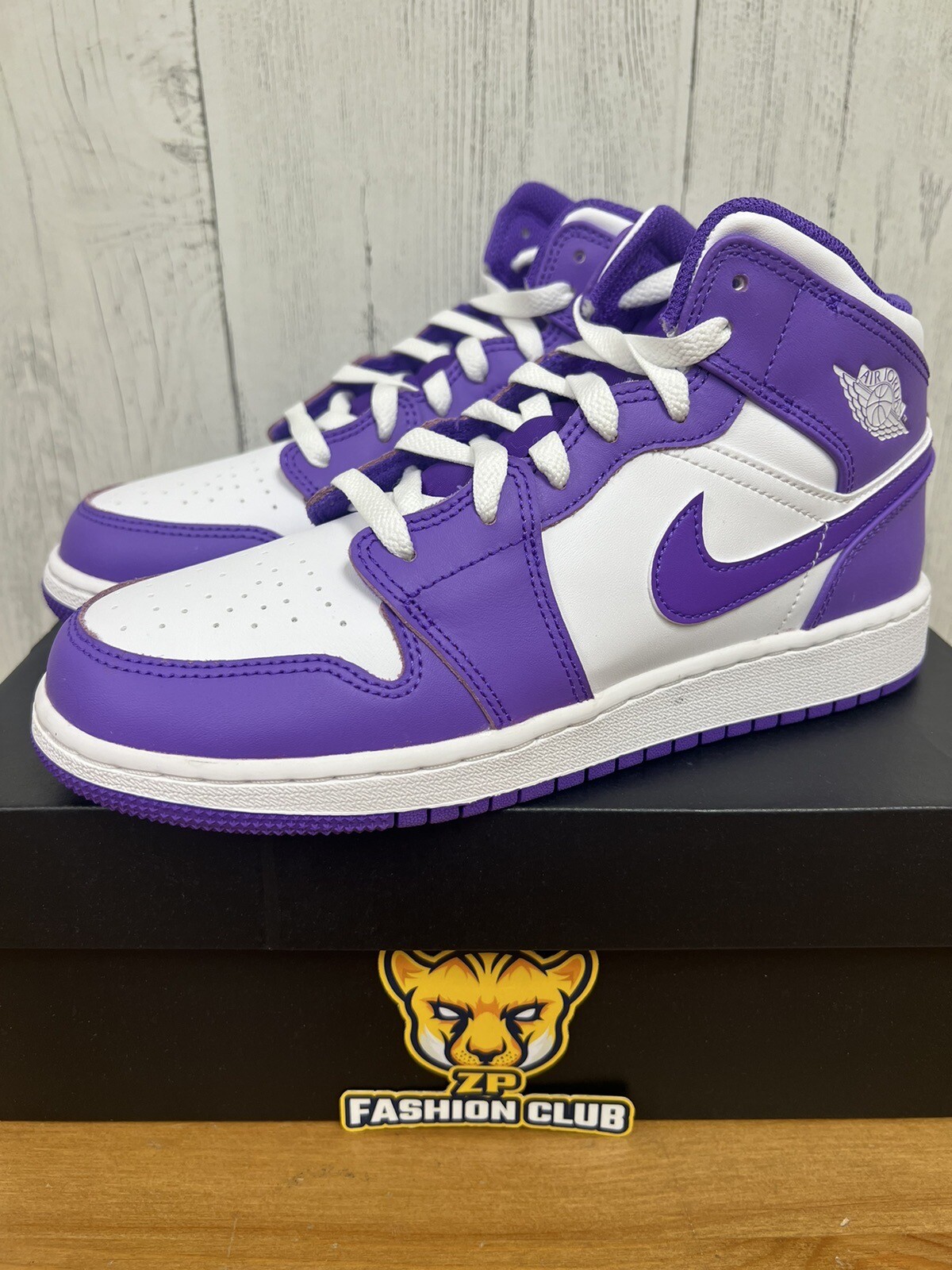 Air Jordan 1 Mid Purple Venom DQ8423-511 GS 4Y-7Y | eBay