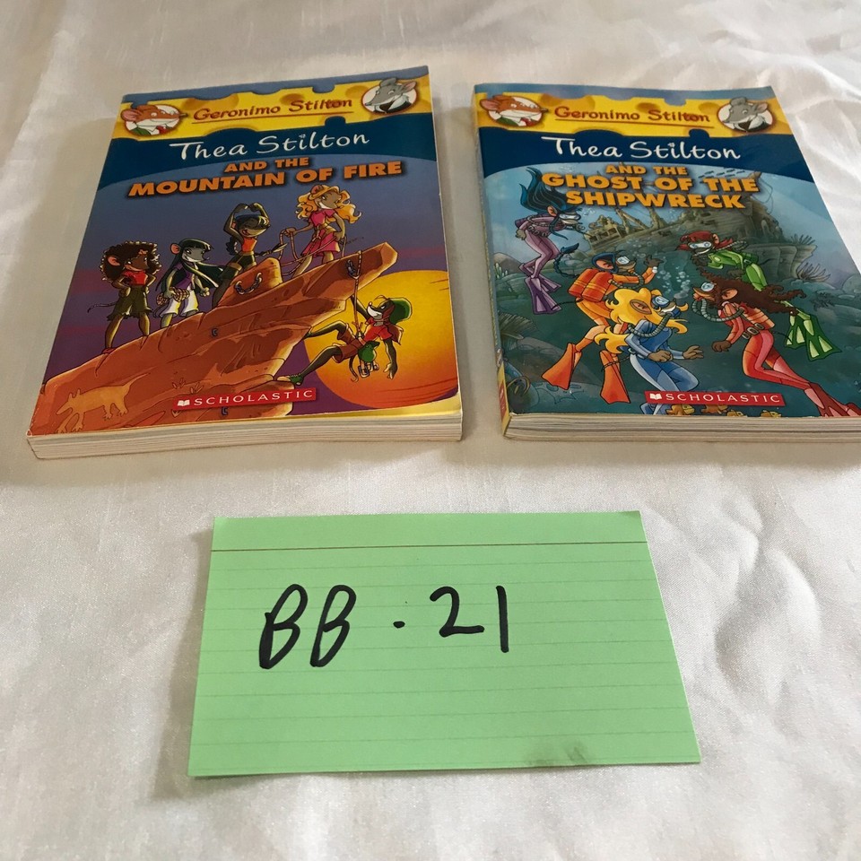 2X LOT Geronimo Stilton Chapter Books Scholastic PB Excellent Cond ...
