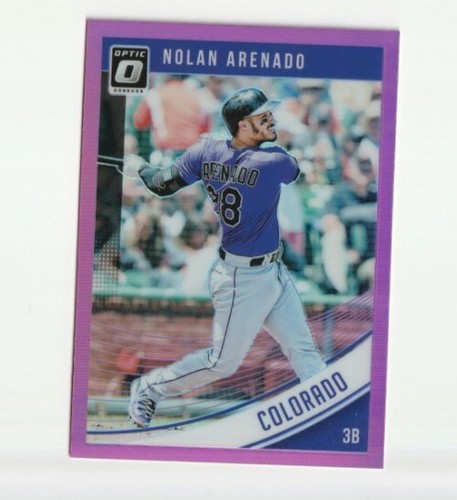 2018 PANINI DONRUSS OPTIC PINK PARALLEL #138 NOLAN ARENADO COLORADO ...