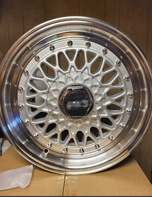 15 inch RIM RS Style FITMENT 15X7 +20 OFFSET 4X100/4x114.3 Silver READ ...