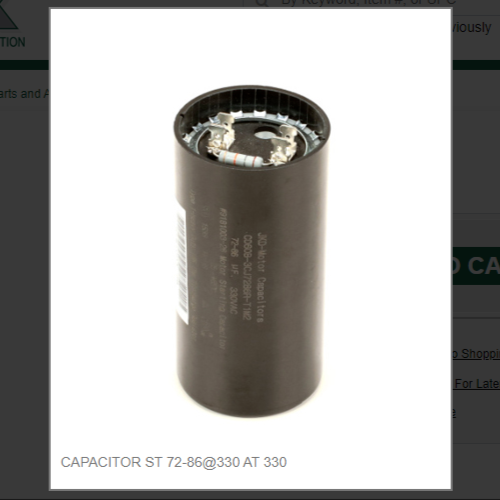 CAPACITOR ST 72-86@330 AT 330 # 9181003-26 | eBay