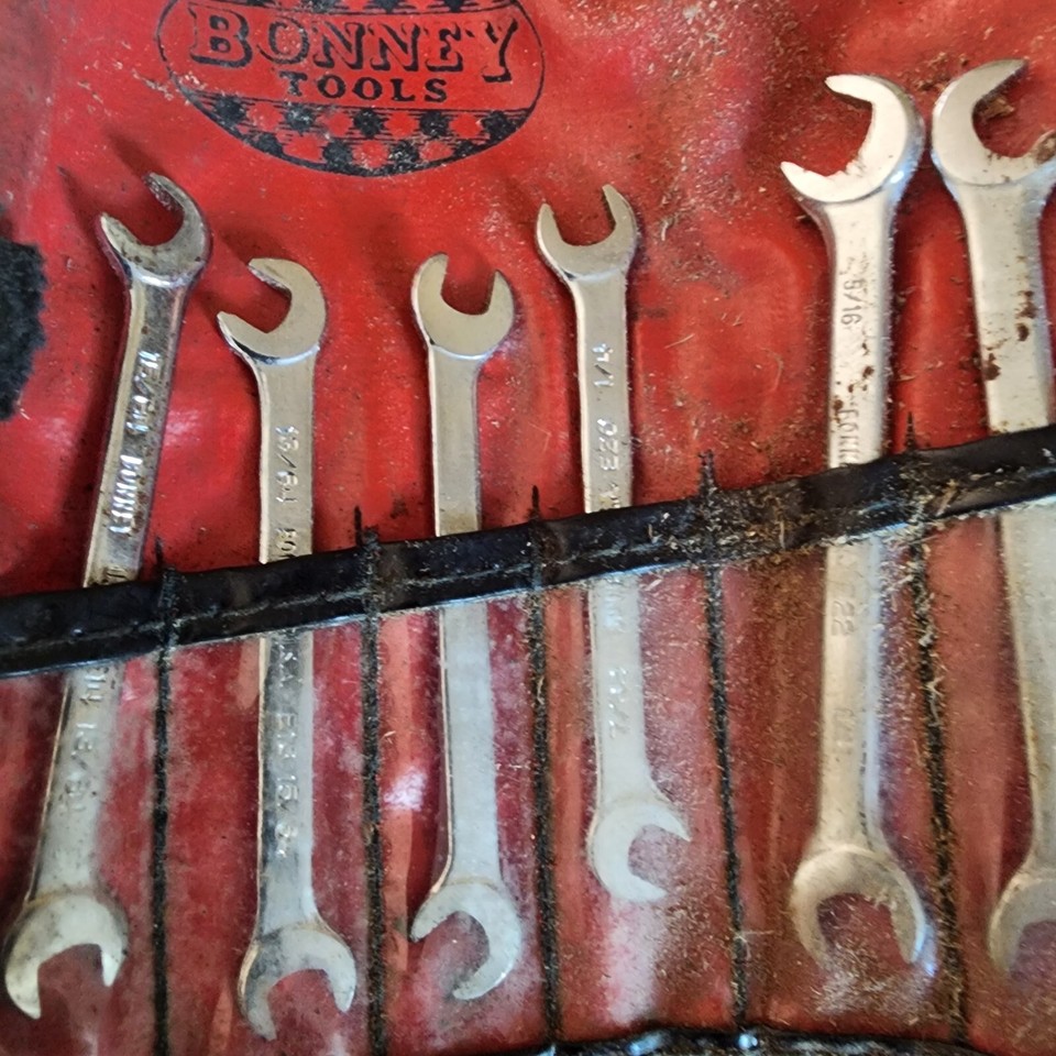 Vintage Wrench Set Ignition USA 🇺🇸 Bonney Tool Look Hardly Used | eBay