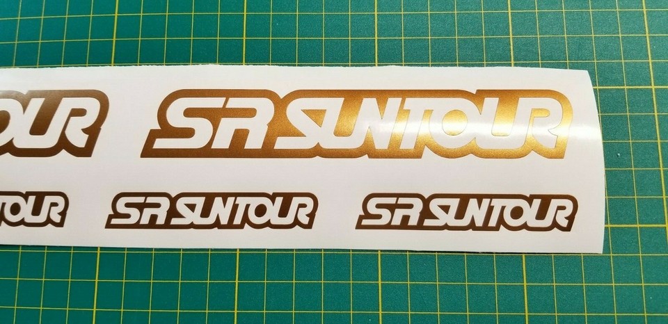 Custom SR Suntour Decal Set. Custom Colors. MTB Road Bike Frame Helmet ...