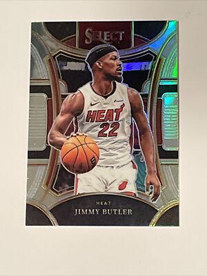 Jimmy Butler 2023-24 Panini Select #361 Mezzanine Silver Prizm Miami ...