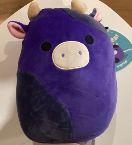 Squishmallows 8-Inch INGRED Purple and Black COW - Official Jazwares ...