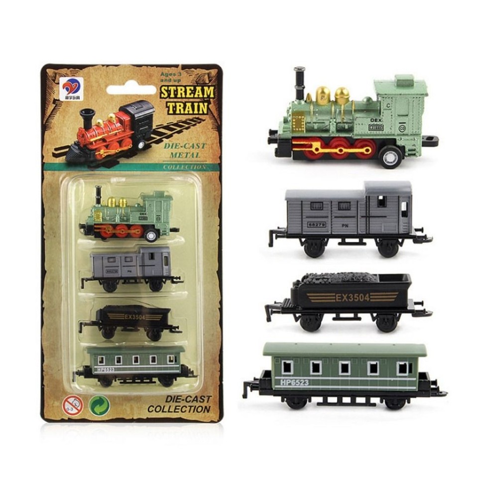 Control Plastic Train Model Toy Train Toys Pull Back Car Retro Steam ...