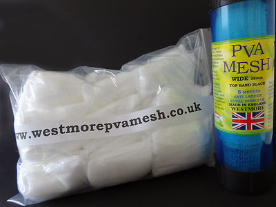 PVA MESH 38MM 100 METRES CARP RIG BAIT PVA BAG REFILLS | eBay UK