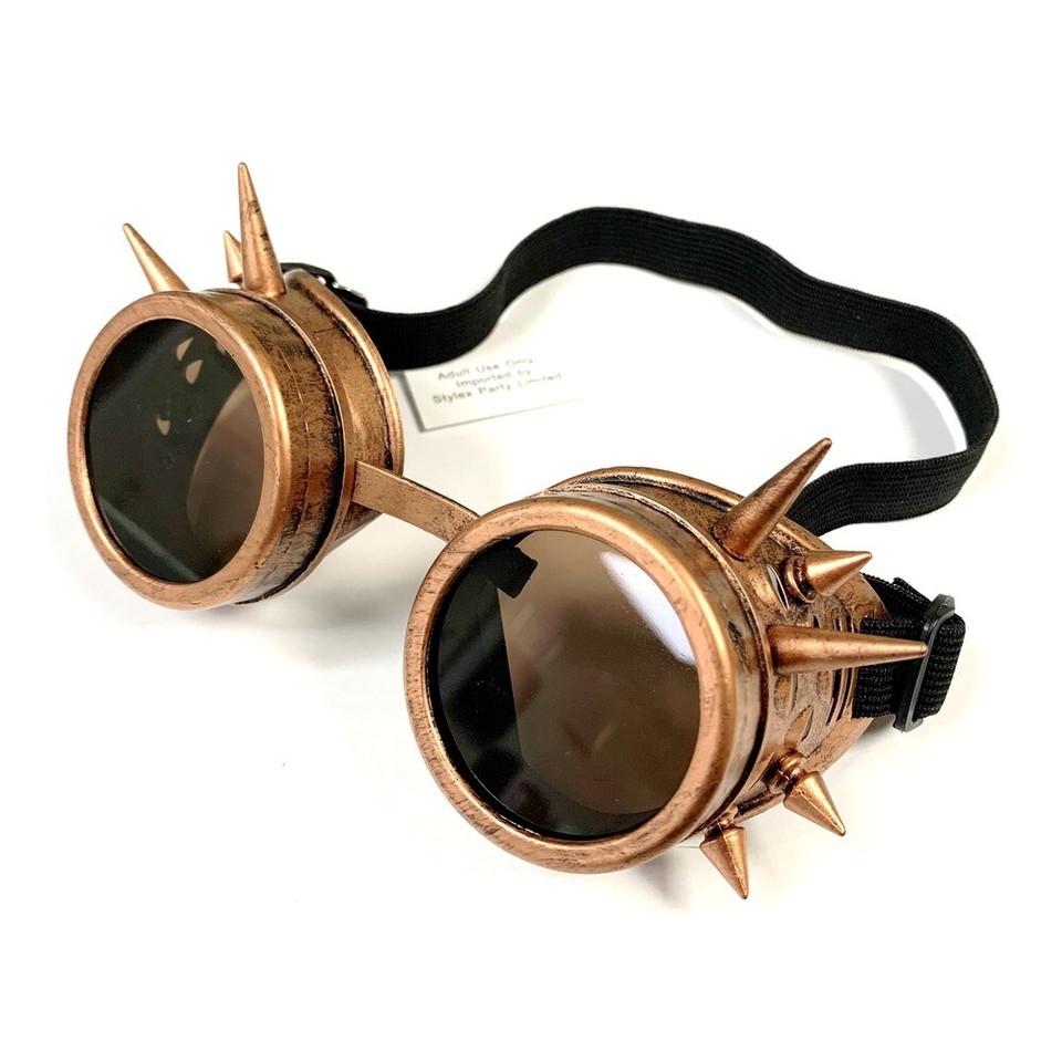 Steampunk Goggles Punk Retro Glasses Cyber Goth Cosplay Christmas ...