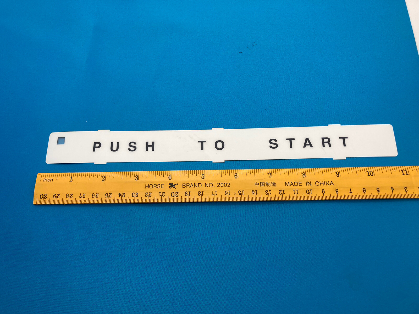 Gas Pump Dial Sticker Replacement Parts Press To Start White Panel ...