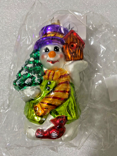 Christopher Radko "Chirpy and Chilly" Snowman Ornament 2000 Sealed | eBay