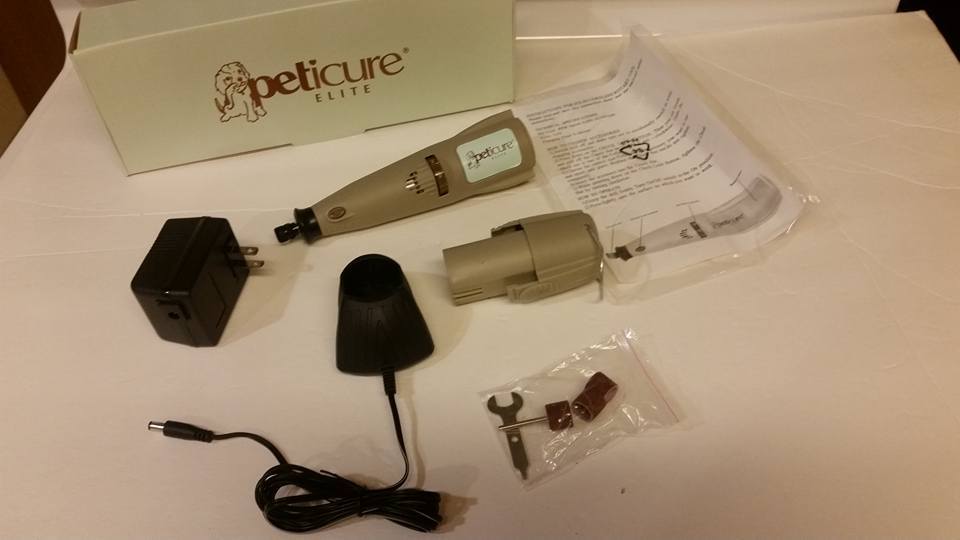 Peticure Elite Cordless 9.6v Pet Cat Dog Nail File Trimmer Grinder FREE ...