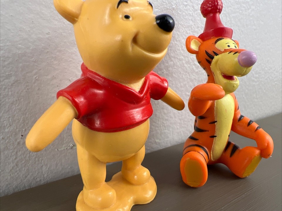 VTG Disney Pooh & Tigger Birthday Party 3" Figures 2 Piece Play Set ...
