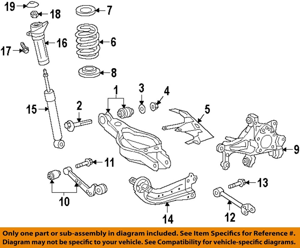TOYOTA OEM 2019 RAV4 Suspension Components-Shock Right 485308Z093 for ...