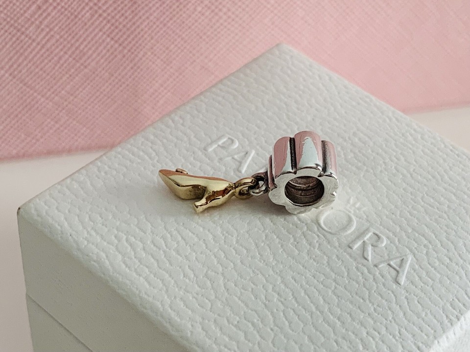 Pandora Sterling Silver&14k Gold Dangle Stiletto High Heel Bead 790349 ...