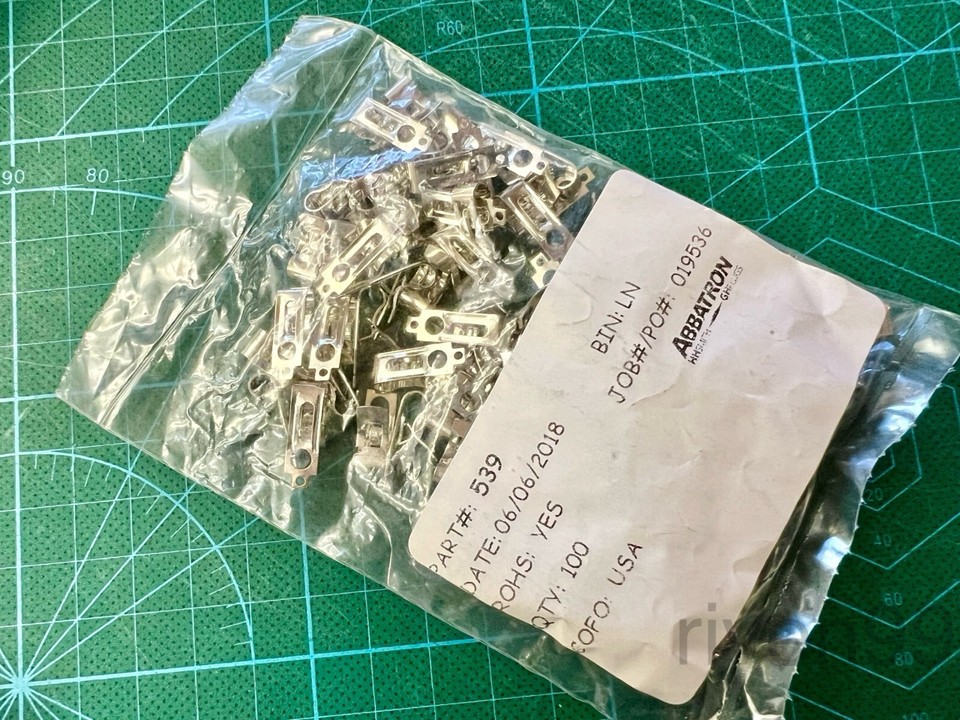 Lot of 10pcs Abbatron HH Smith 539 Fahnestock Wire Clip, Quick-connect ...