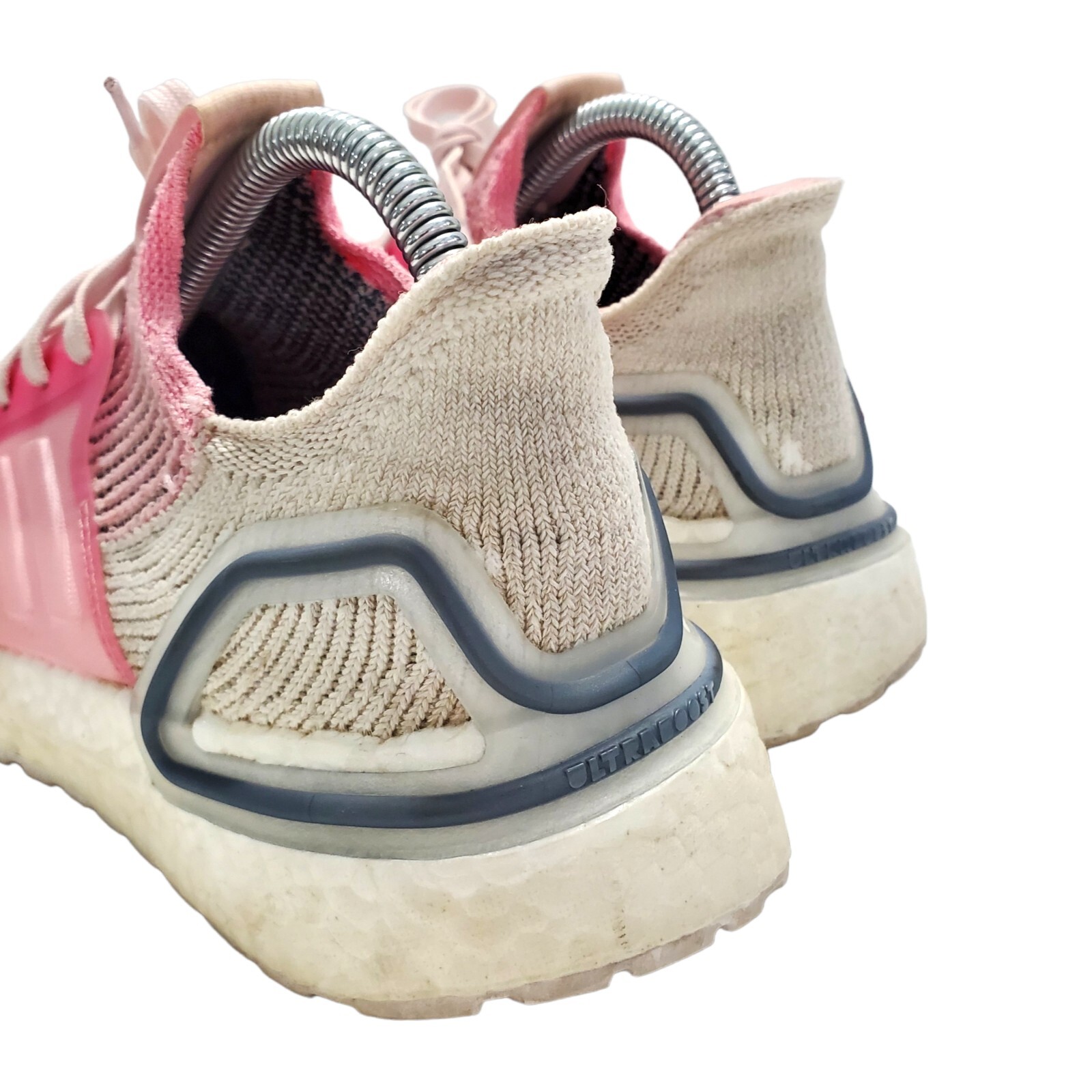 ADIDAS Shoes ULTRABOOST 19 Womens Size 7.5 Pink White Running Sneaker ...